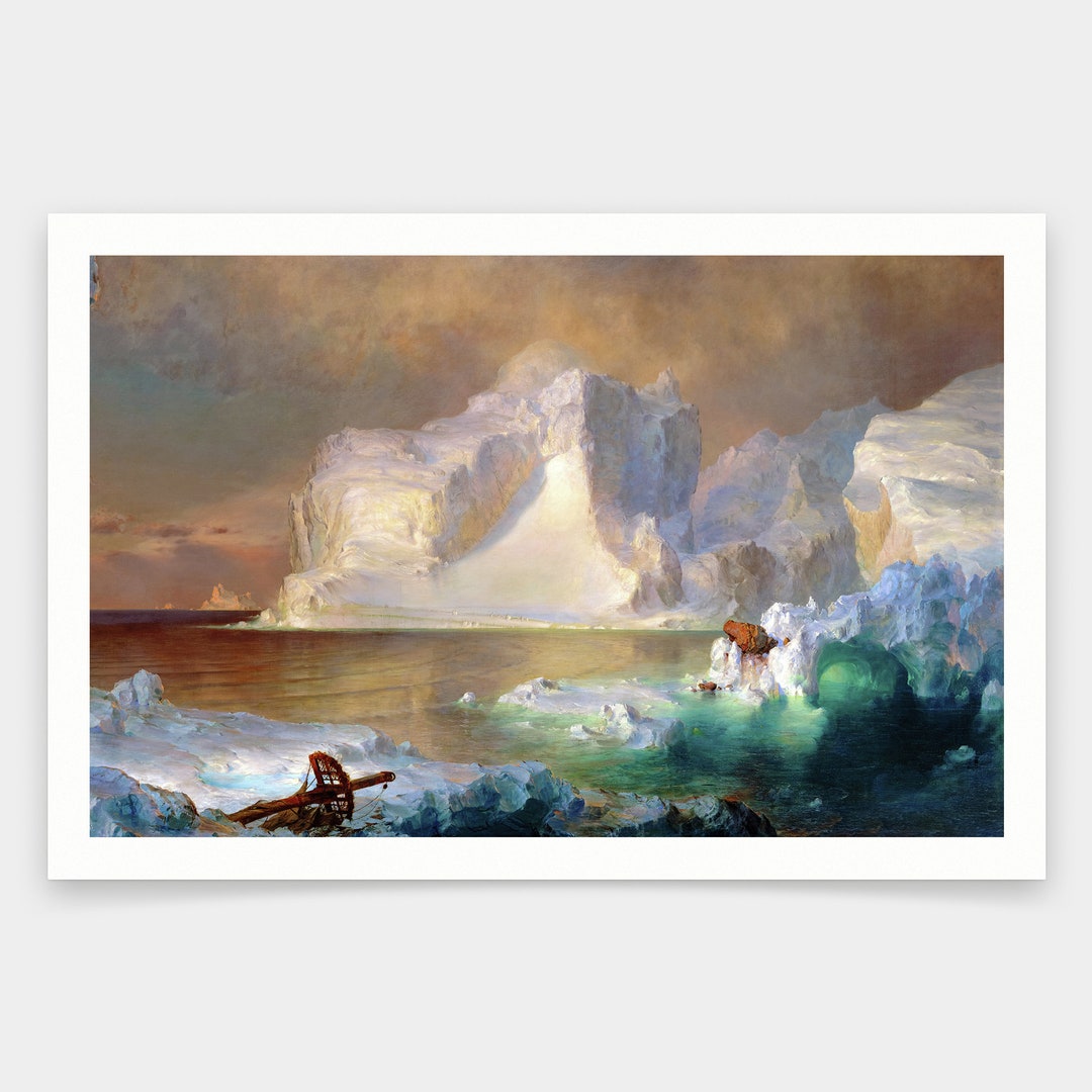 Frederic Edwin Church,icebergs,art Prints,vintage Art,canvas Wall Art ...