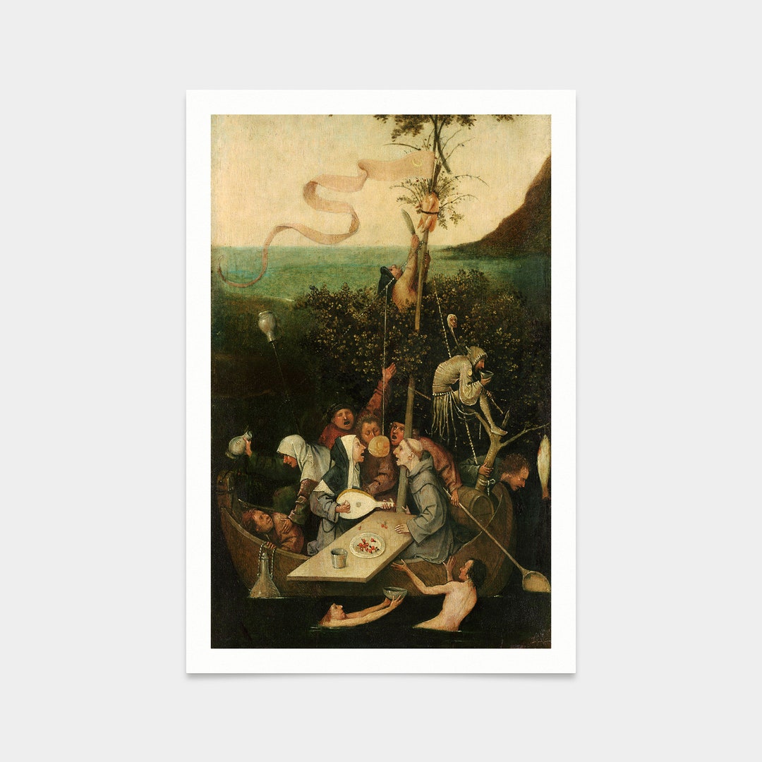 Hieronymus Bosch,the Ship of Fools,art Prints,vintage Art,canvas Wall ...