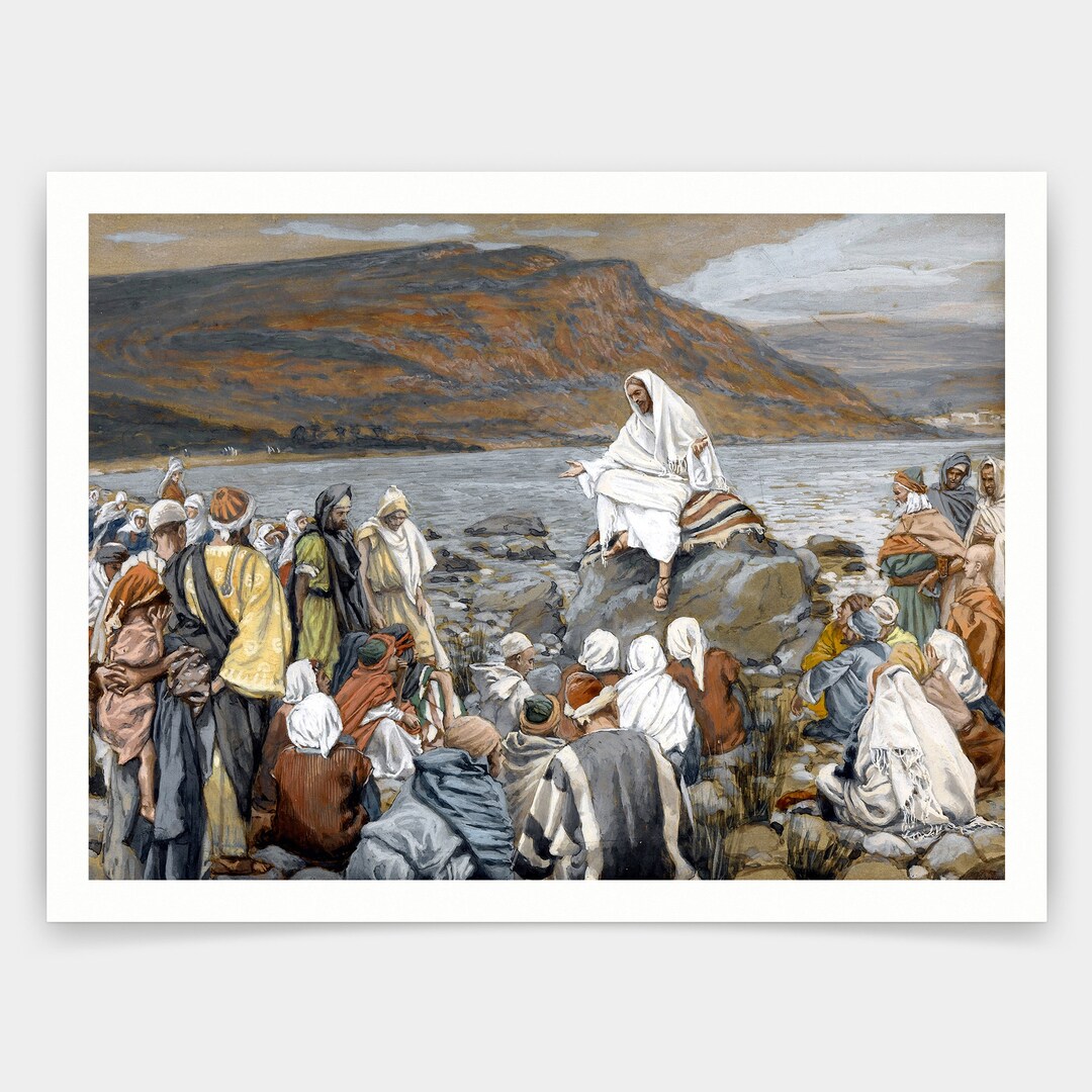 James Tissot,jesus Preaching,art Prints,vintage Art,canvas Wall Art,famous Art Prints,v4235 - Etsy