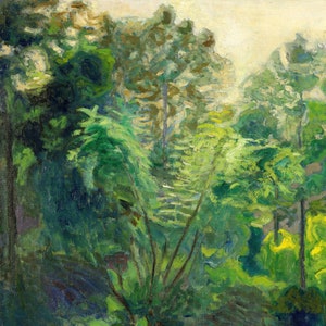 Thorvald Erichsen,wooded Landscape,green Forest Art, Tropical Rain ...