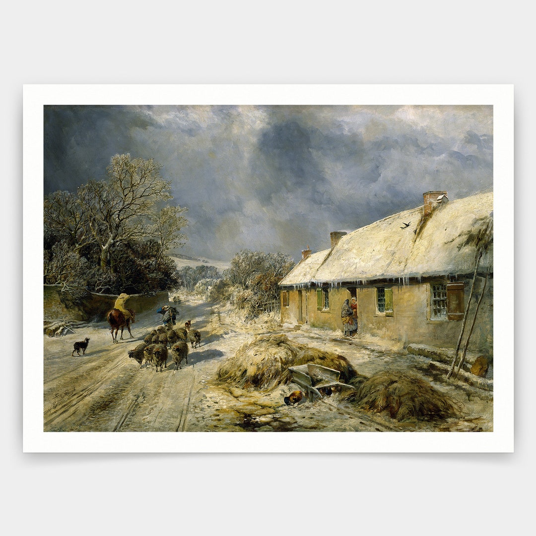 Samuel Bough,burnss Cottage, Alloway,art Prints,vintage Art,canvas Wall ...