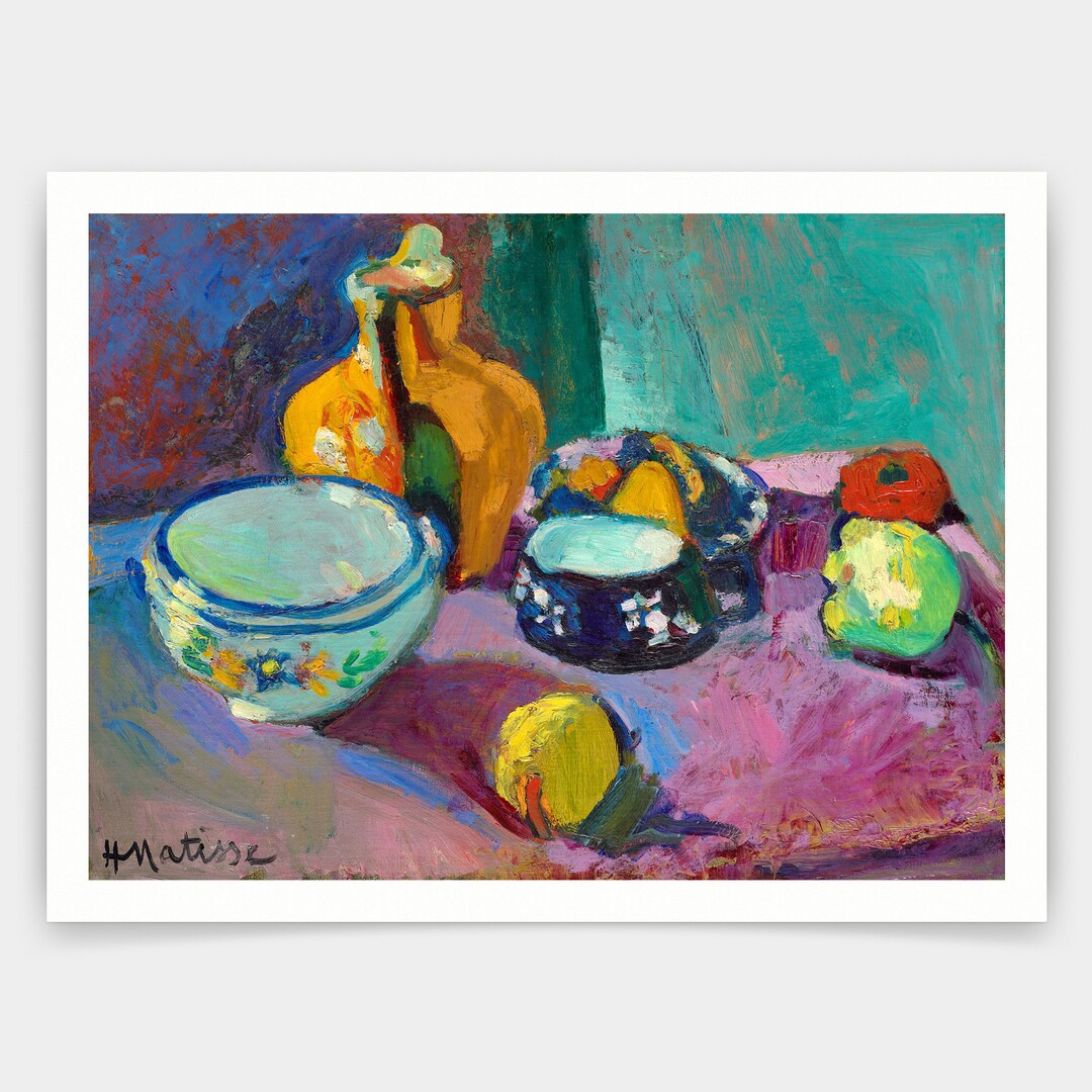 Henri Matisse,dishes and Fruit 1901,art Prints,vintage Art,canvas Wall ...