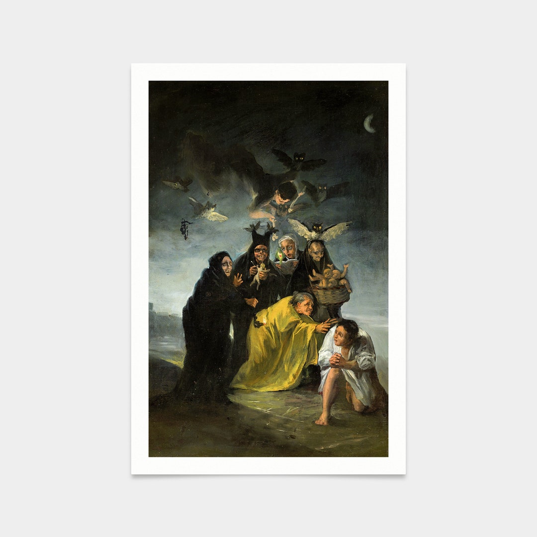 Francisco De Goya,witches' Sabbath, Las Brujas,art Prints,vintage Art ...