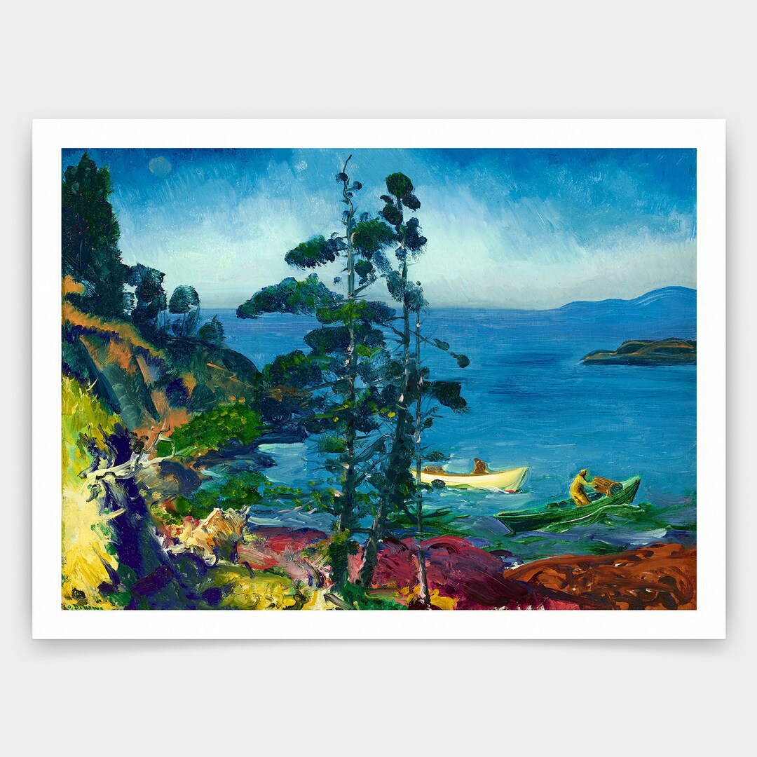 George Wesley Bellows,evening Blue,tending the Lobster Traps, Early ...