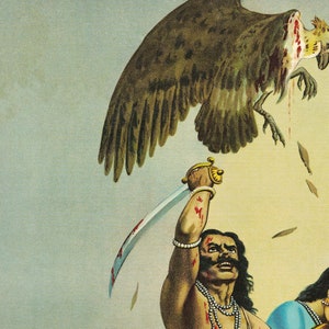Raja Ravi Varma,jatayu Vadh,ravana Attacks Jatayu,art Prints,vintage ...