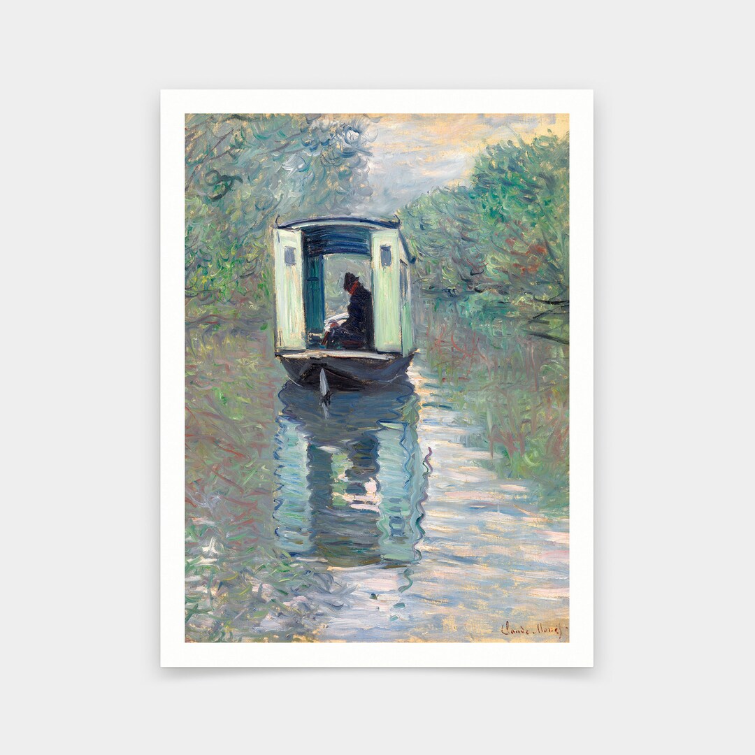 Claude Monet,the Studio Boat,le Bateau-atelier,art Prints,vintage Art ...