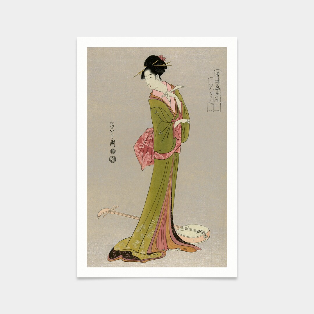 Hosoda Eishi,japanese Geisha,japanese Painting,art Prints,vintage Art ...