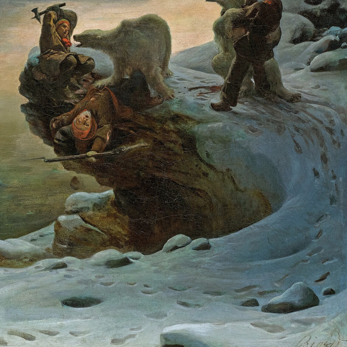 Francois-auguste Biard,norwegian Hunters in Spitzberg,art Prints ...
