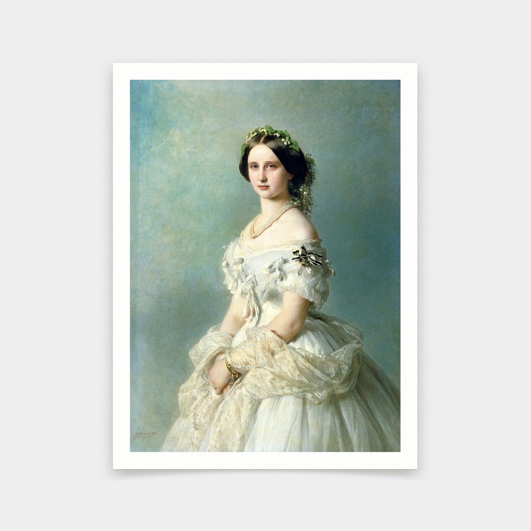 Franz Xaver Winterhalter,portrait of Princess of Baden,art Prints ...