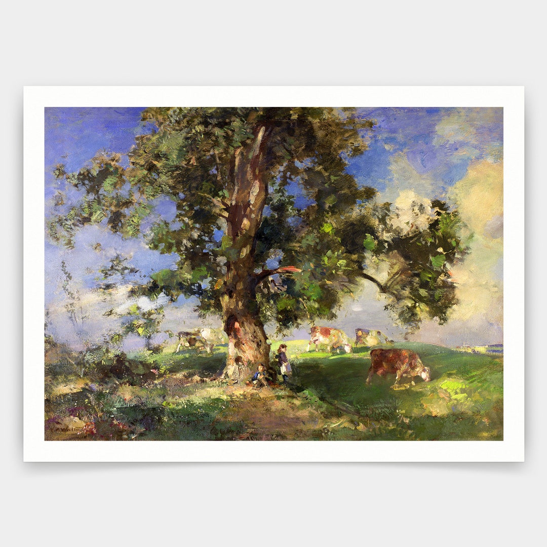 Edward Arthur Walton,the Old Ash Tree,art Prints,vintage Art,canvas ...