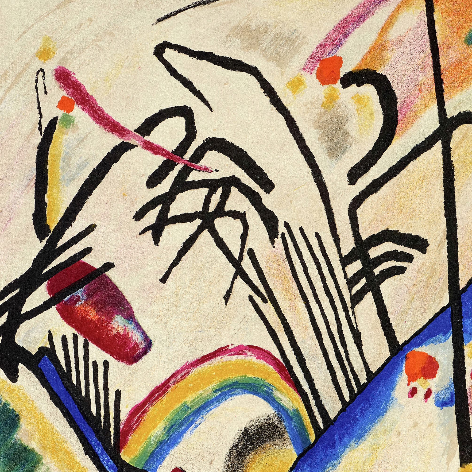 Wassily Kandinskycomposition IV 1911art Printsvintage - Etsy