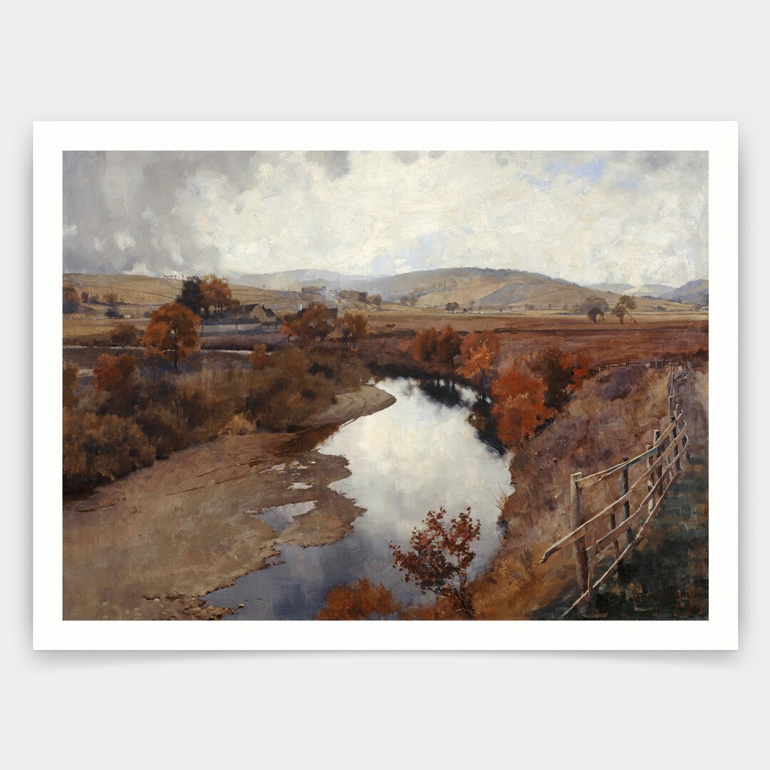 James Paterson,autumn in Glencairn, Moniaive,art Prints,vintage Art ...