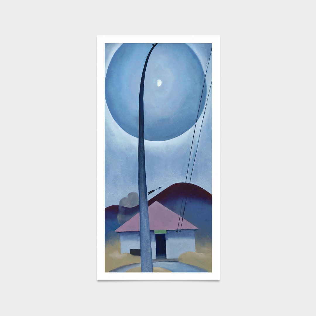 Georgia O'keeffe,flagpole,art Prints,vintage Art,canvas Wall Art,famous ...
