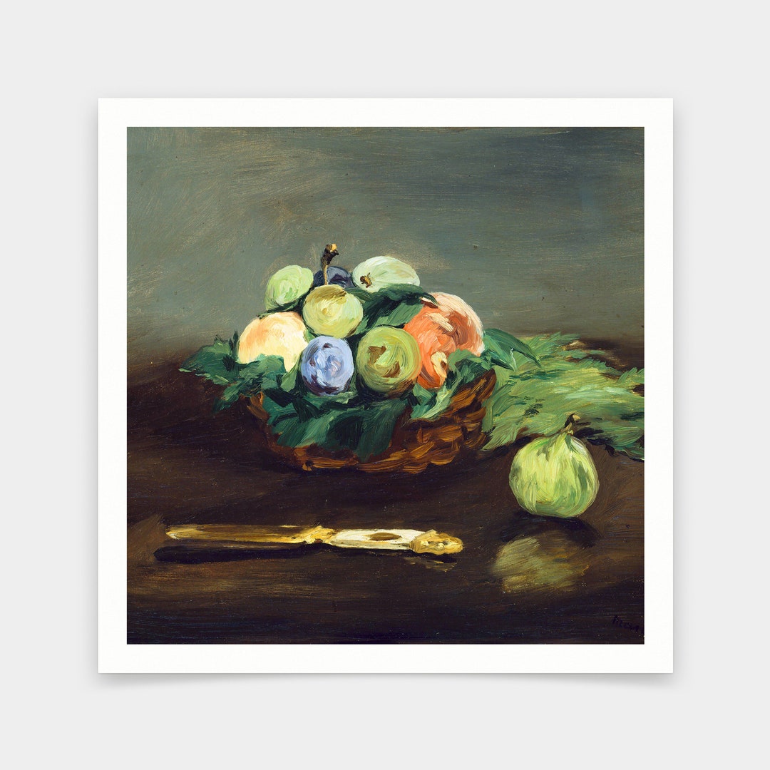 Edouard Manet,basket of Fruit,art Prints,vintage Art,canvas Wall Art ...