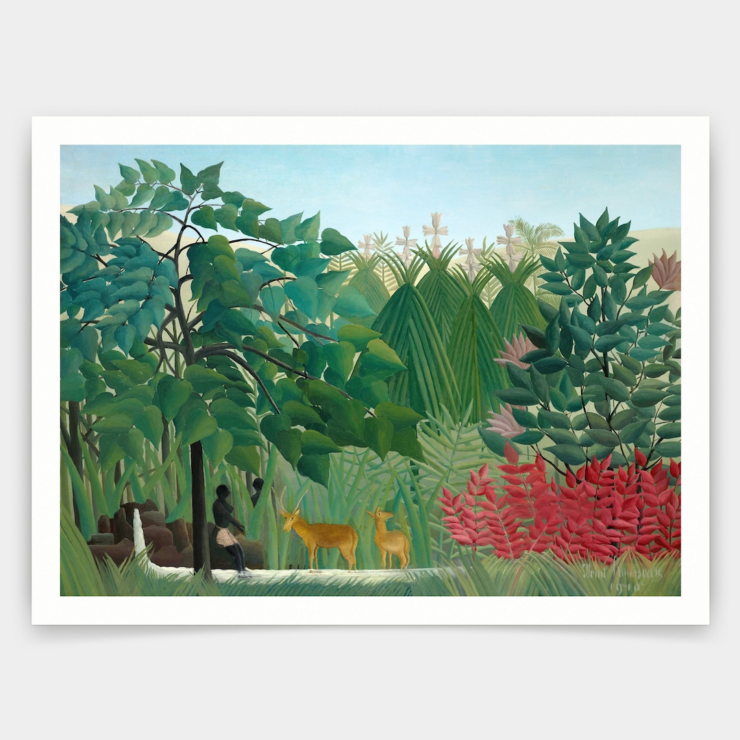 Henri Rousseau,the Waterfall ,art Prints,vintage Art,canvas Wall Art ...