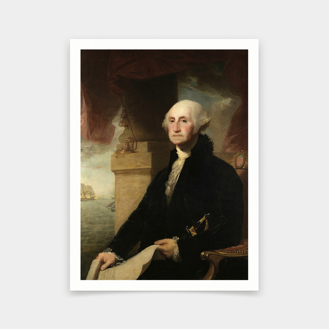 Gilbert Stuart,george Washington the Constable-hamilton Portrait,art ...