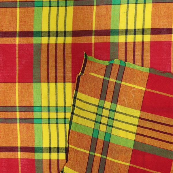 Madras Fabric - Etsy