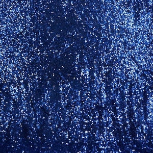 Sequins Stretch Mesh Royal Blue - Etsy
