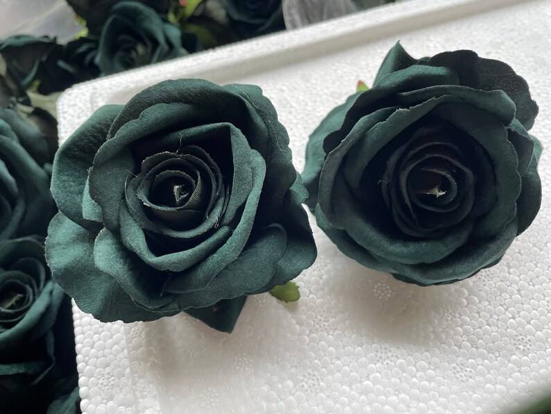 Emerald Green Rose Head 10pcs High Quality Emerald Green - Etsy