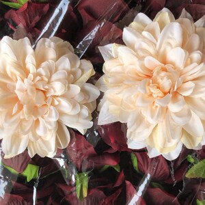 Wholesale Rust Orange Dahlia Flowers ,dusty Blue Dahila Head for ...