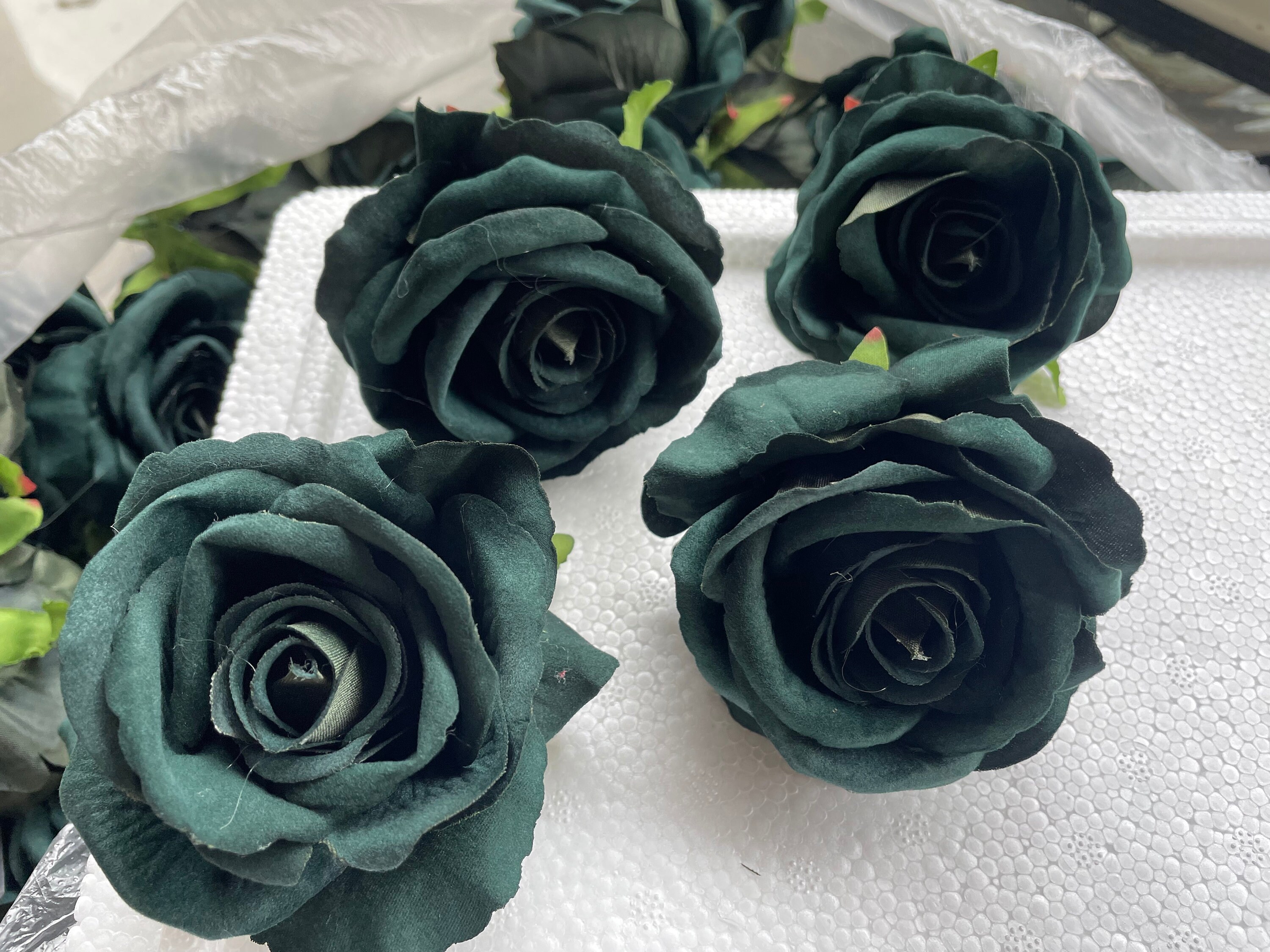 Emerald Green Rose Head 10pcs High Quality Emerald Green - Etsy
