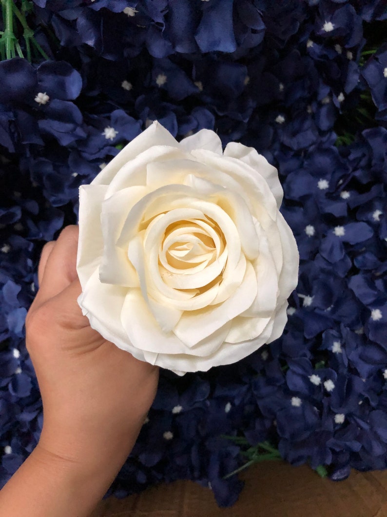 Artificial Ivory Roses Ivory Rose Head Wholesale Fake Roses | Etsy