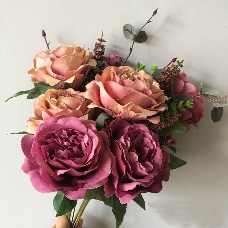 Artificial Peony Silk Peony Flowers Fake Peony Fake | Etsy