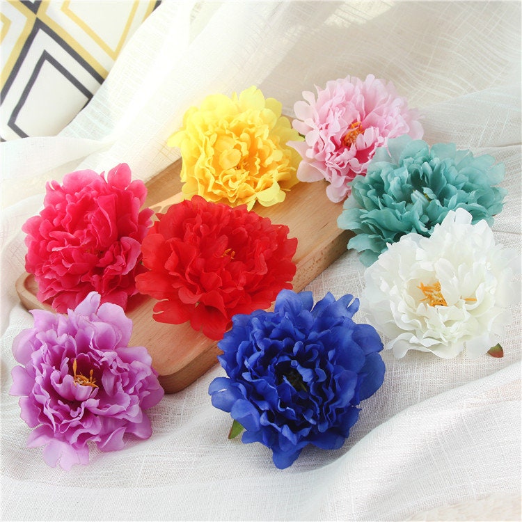 Peonies Artificial Flowers 13cm Artificial Peony Flowers - Etsy