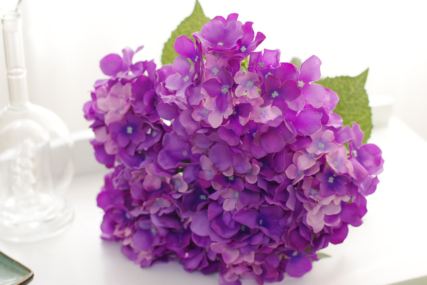 Hydrangea Rustic Floral Arrangement Pink Hydrangea Flowers - Etsy