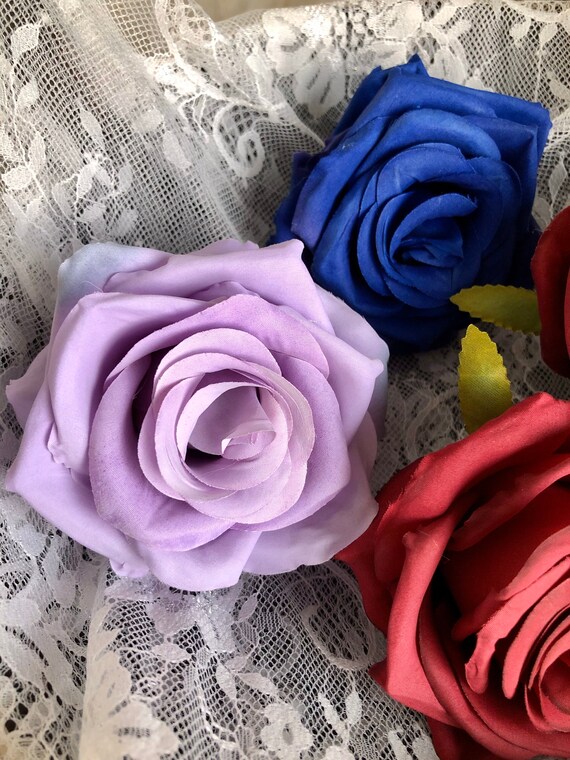 20-100PCS Lilac Artificial Rose Lavender Flowers Purple Silk | Etsy