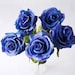 Royal Blue Roses Flowers Latex Real Touch Flowers 20 Stems - Etsy