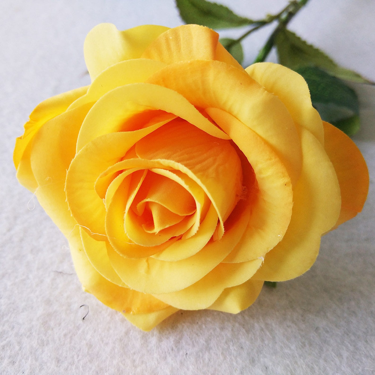 20pcs Yellow Real Touch Roses Latex Silk Flower Realistic - Etsy