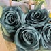 Emerald Green Rose Head, 10pcs High Quality Emerald Green Silk Flowers ...