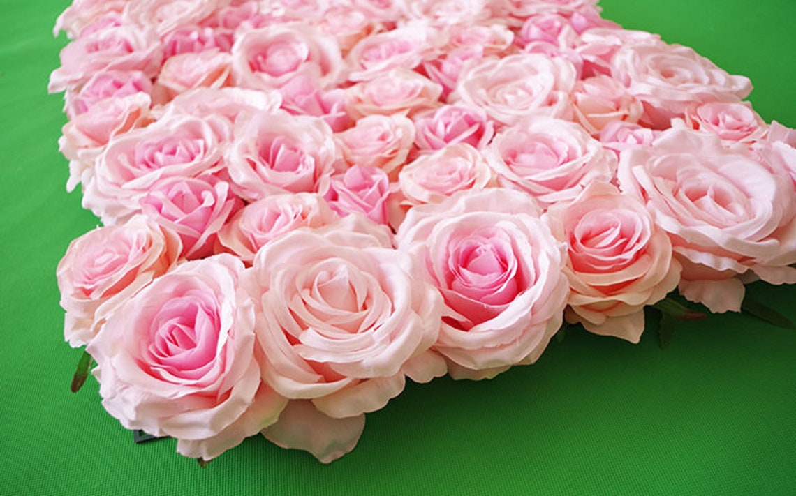 Artificial Rose Flowers Panel, Red Rose Flowers Panel, Pink Rose ...
