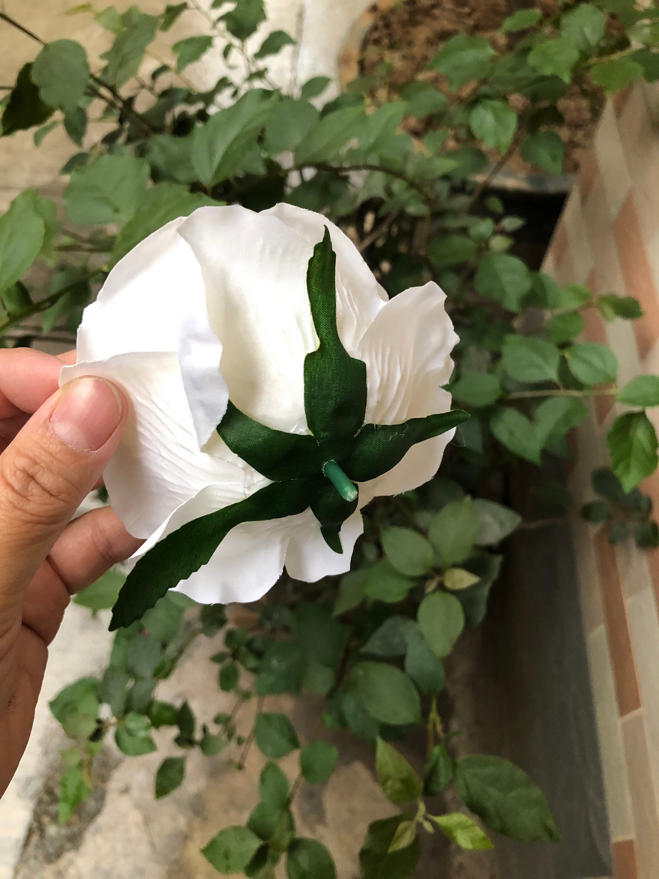 Artificial Ivory Roses Ivory Rose Head Wholesale Fake Roses | Etsy