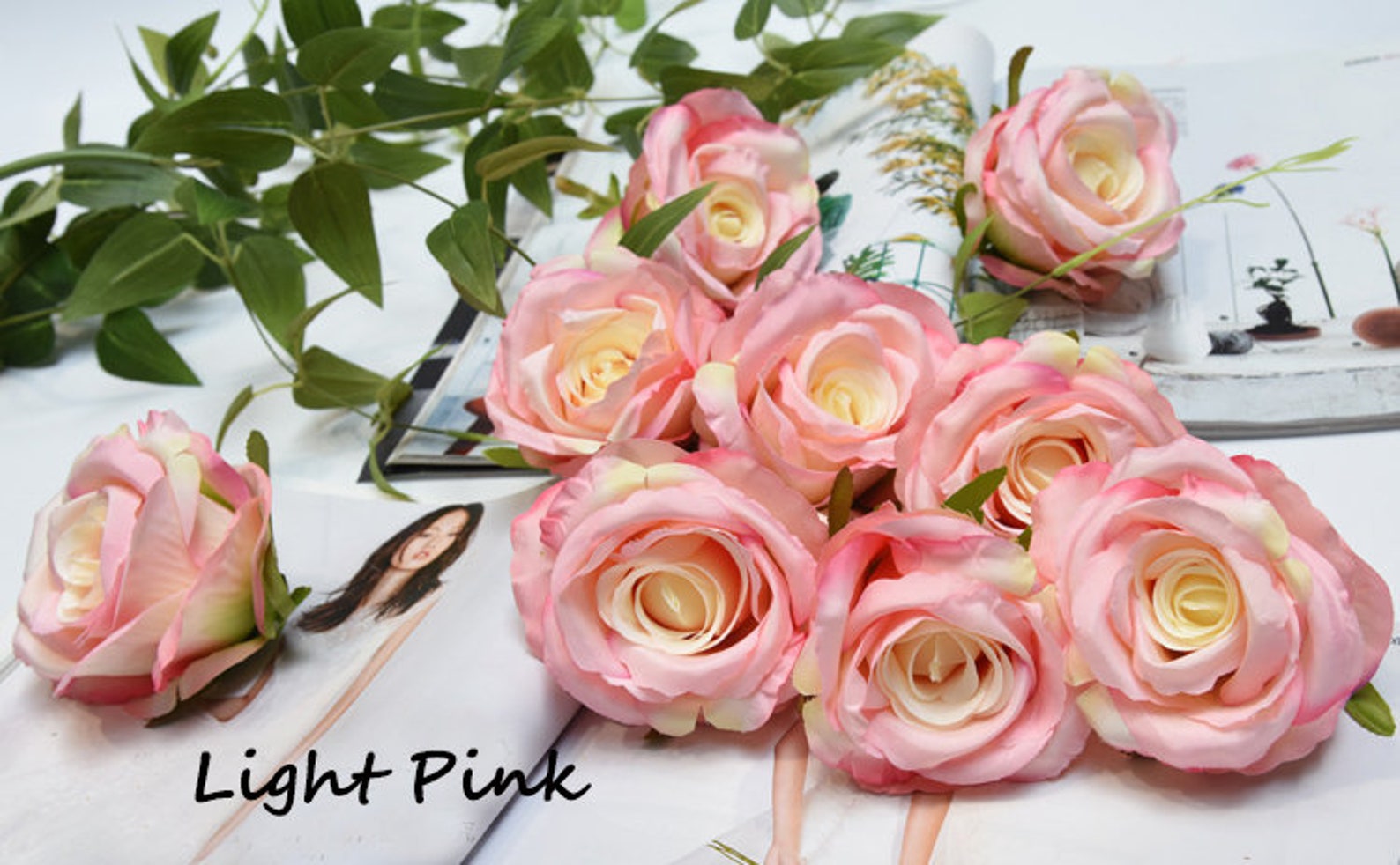 10-100pcs Wholesale Artificial Rose Simulation Flower Head - Etsy