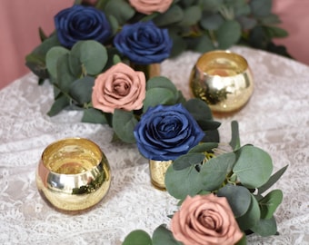 Navy Blue Rose | Etsy