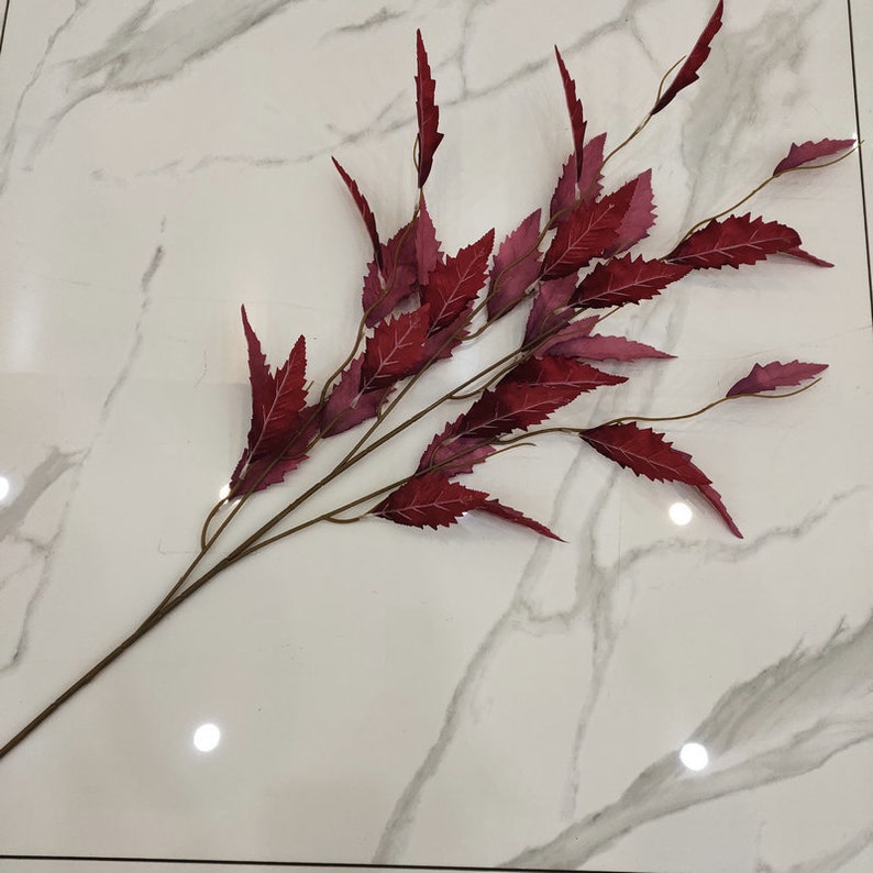 Artificial Artemisia Argyi Branches Wedding Leaves Colorful Greenery ...