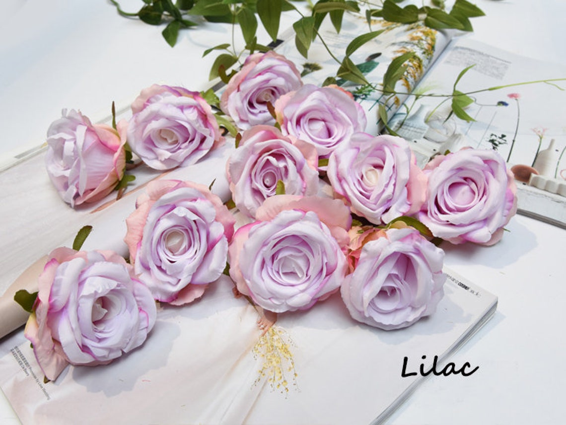 10-100pcs Wholesale Artificial Rose Simulation Flower Head - Etsy