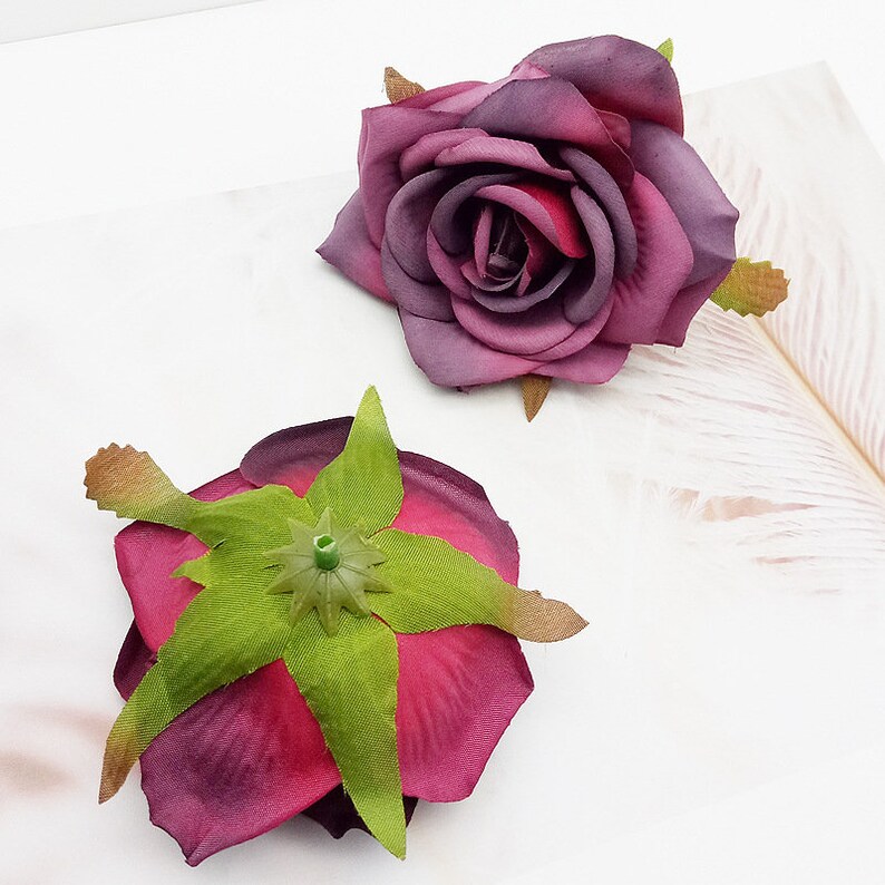 50-100pcs High Quality Artificial Rose Head DIY Handmade | Etsy