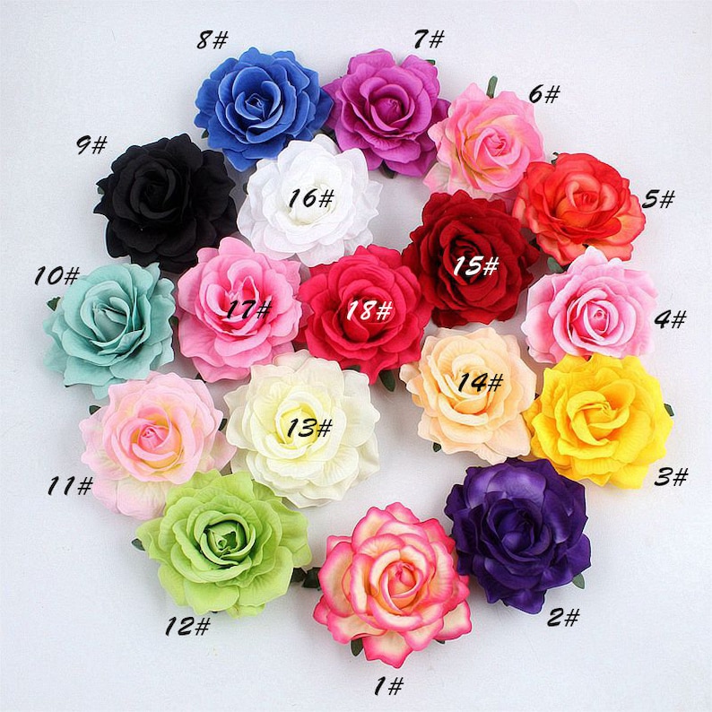Artificial Rose Head, Silk Rose Head, Rose Flowers, Fake Rose Flowers ...