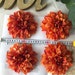 Wholesale Rust Orange Dahlia Flowers ,dusty Blue Dahila Head for ...