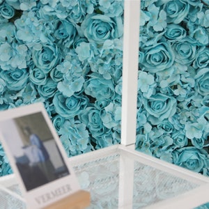 Tiffany Artificial Rose Hydrangea Flowers Wall Silk Flower Panels ...