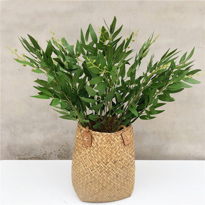 Artificial Willow Leaves Stems Willow Stems Silk Willow - Etsy UK