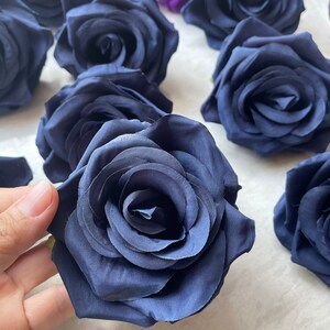 New Model Navy Blue Rose Fake Flowers Wholesale Navy Rose Artificial ...