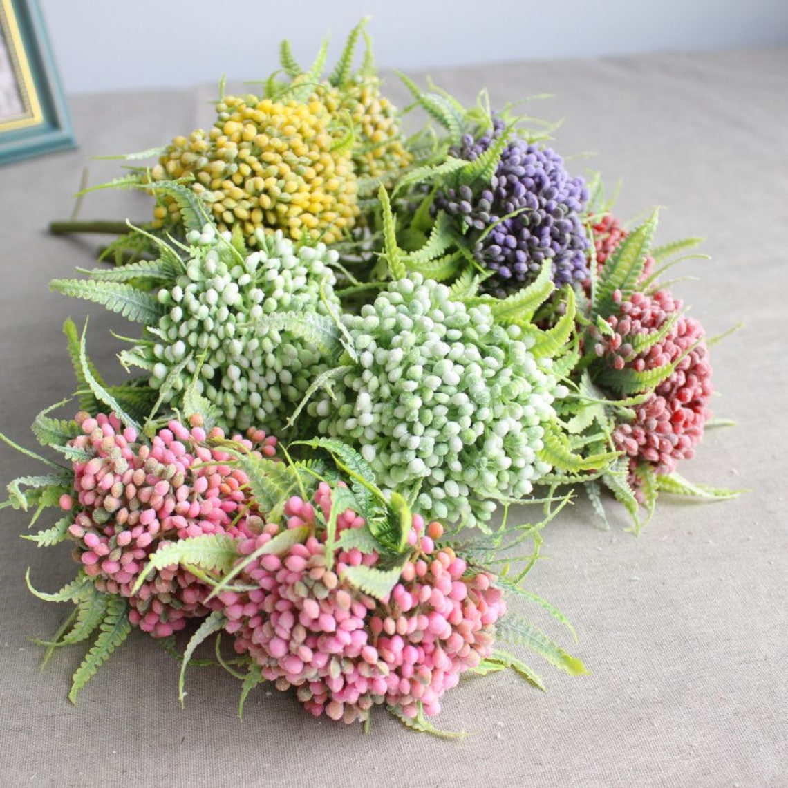 Artificial Berry Stem 14inch, Small Filler, Bouquet Filler, Plastic ...