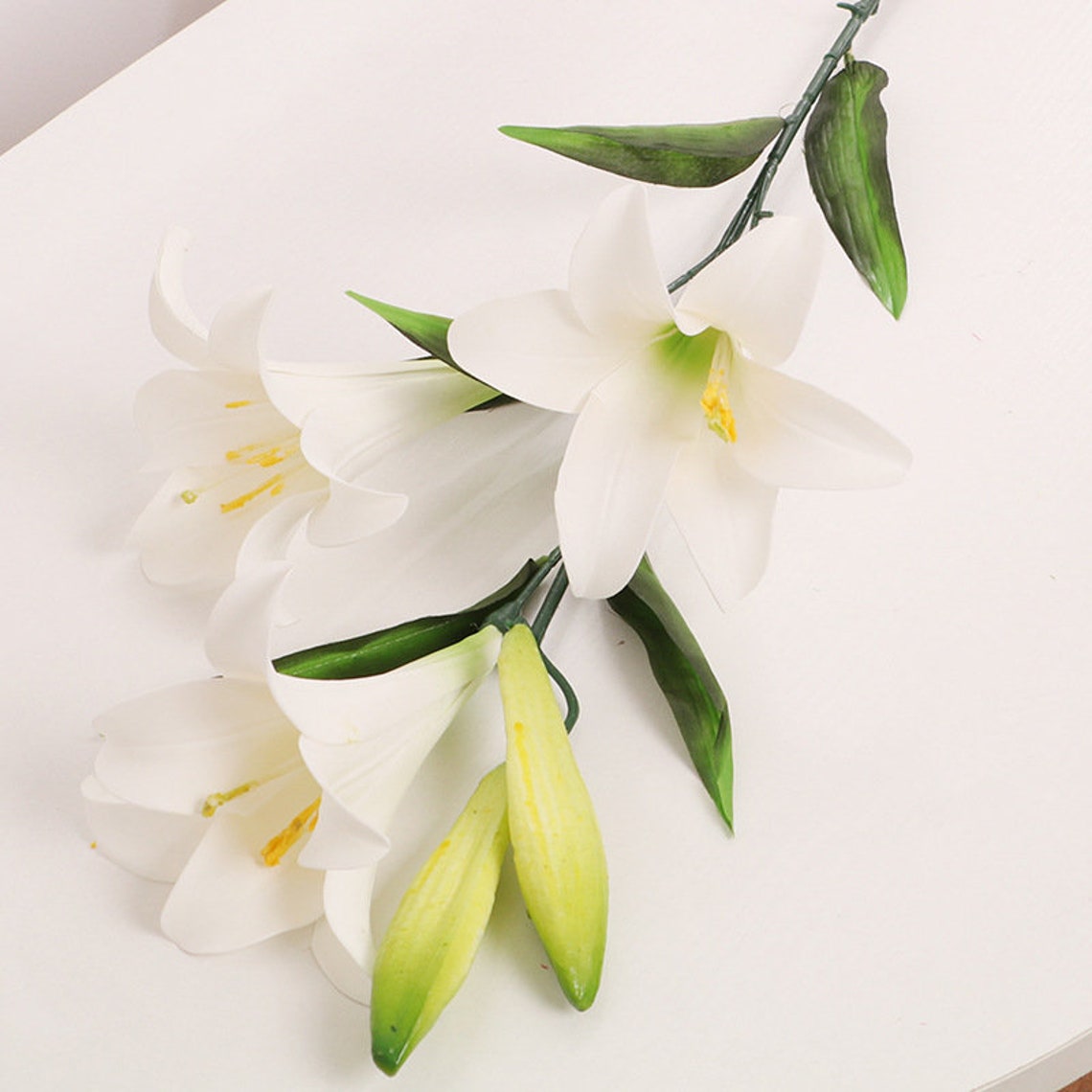 Real Touch Artificial Lily Flowers Full Bloom Artificial Flower ...