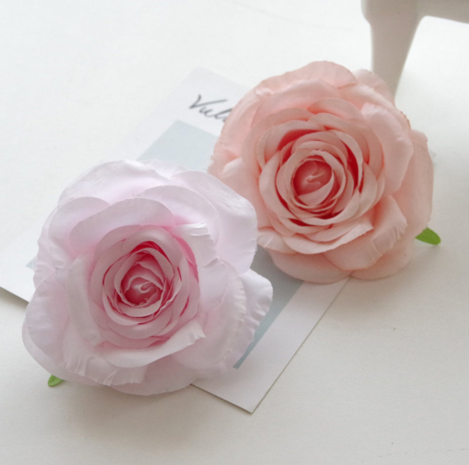 Artificial Flowers Rose Real Looking Fake Roses W/o Stem DIY - Etsy