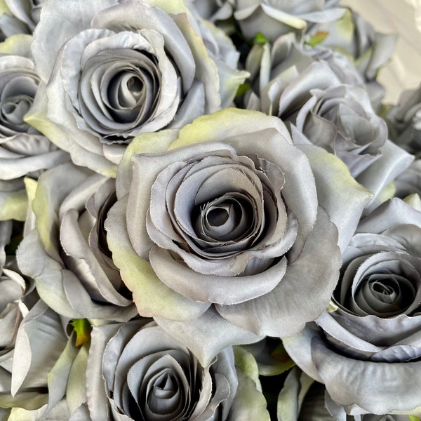 Gray Flowers - Etsy