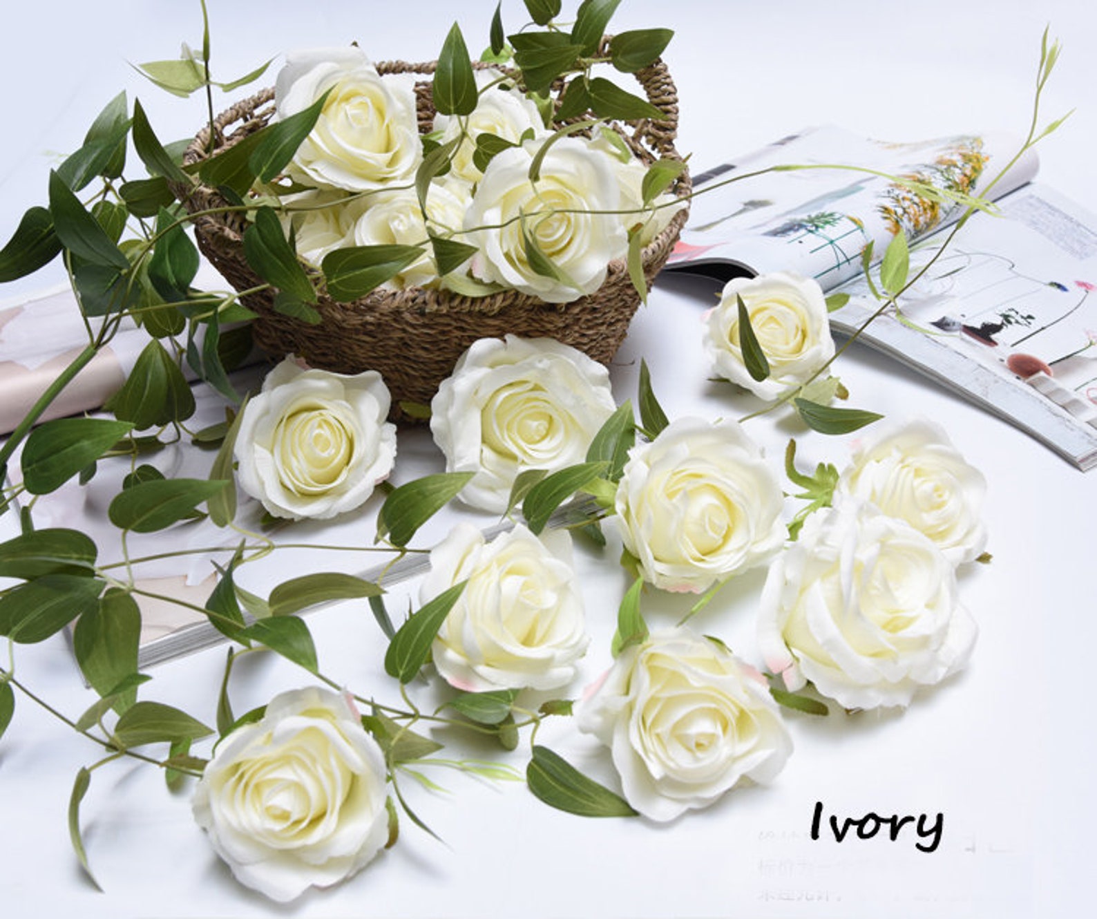 10-100pcs Wholesale Artificial Rose Simulation Flower Head - Etsy